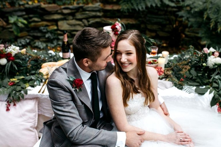 Intimate Woodland Elopement Inspiration - Swanky Wedding