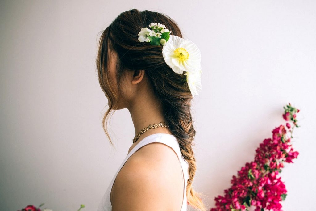 Hair Tutorial: Flower Fishtail Braid - Swanky Wedding